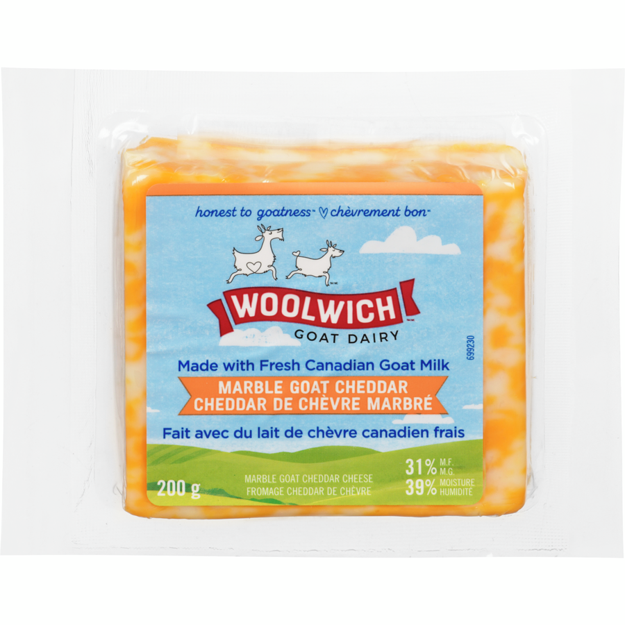 Goat Dairy Marble Goat Cheddar Cheese 31 % M.F. – FARM BOUND