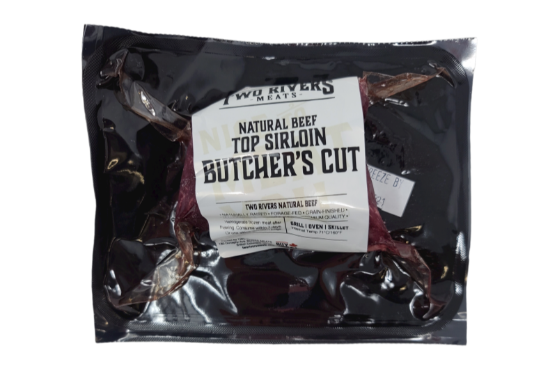 Beef, Top-Sirloin Butchers Cut Steak, Grassfed, Two Rivers – FARM BOUND
