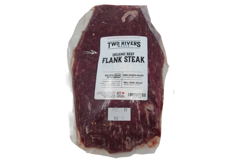 Beef, Flank Steak, Organic, Two Rivers – FARM BOUND